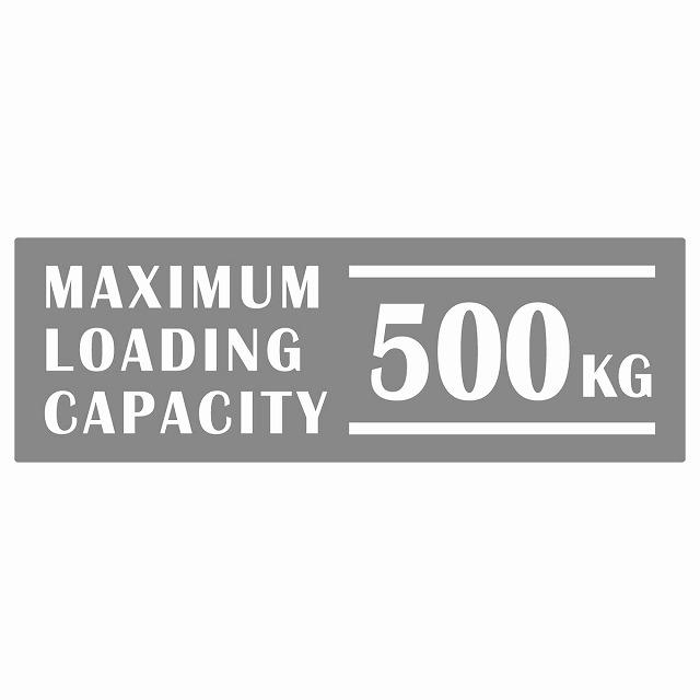 最大積載量 Maximum Loading Capacity 英語表記 グレー 500kg ステッカー シール カーステッカー 自動車用 ...