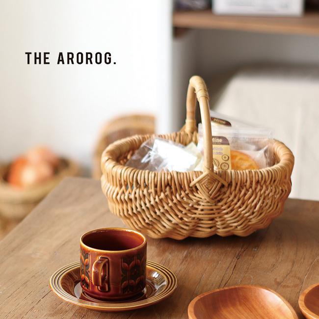 THE AROROG ジ アラログ パニエバスケット Mサイズ(ラタン 手編み バスケット かご 可愛い おしゃれ かわいい) : 雑貨のねこ ...