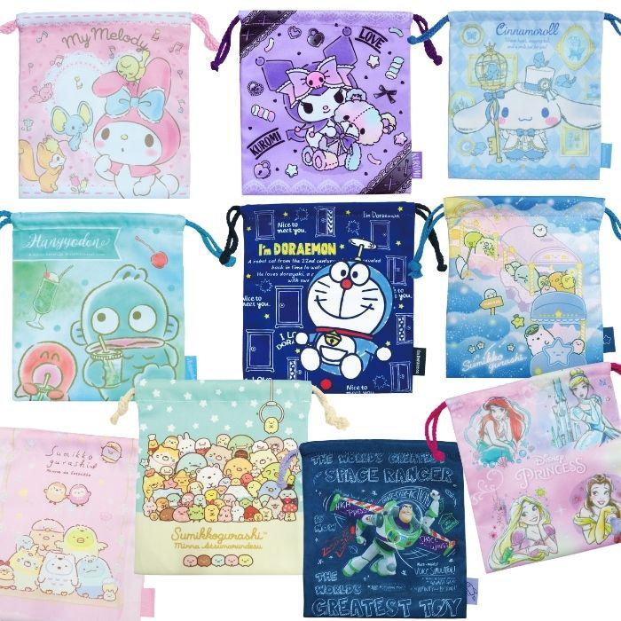 キャラクター 巾着 巾着袋 コップ袋 ポーチ 小物入れ カップ袋 サニタリー 入れ 歯ブラシセット 収納袋 収納 ランチ サンリオ ...