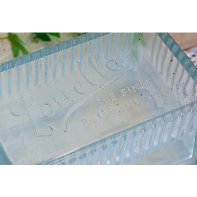 PYREX（パイレックス） バター ディッシュ ルエラ Louella アンティーク雑貨 アンティーク アメリカン デザイン キッチン 雑貨 ...