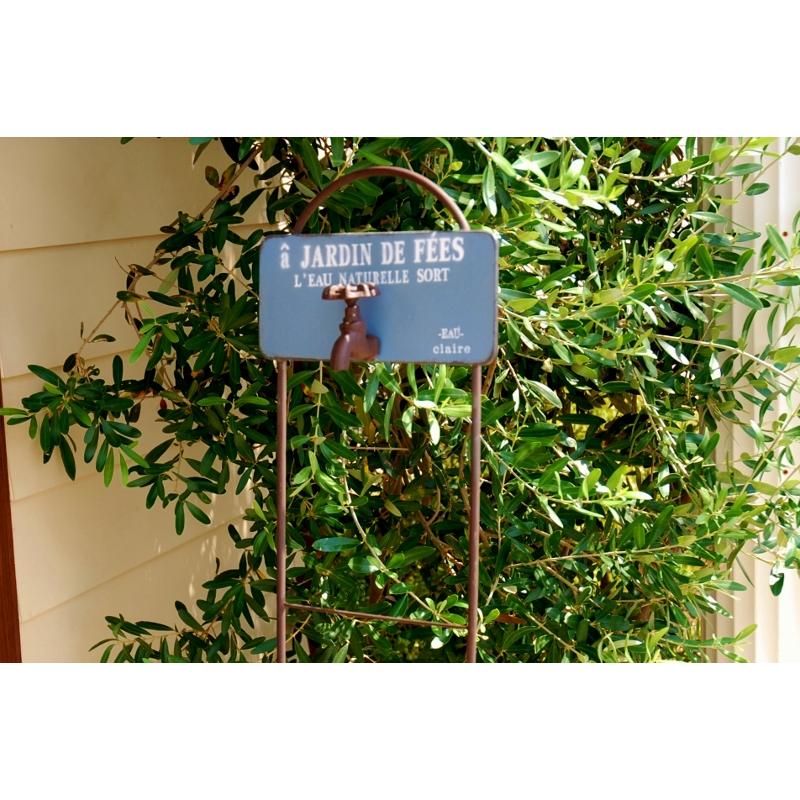 ガーデニング雑貨 ガーデンピック 友膳 ロータップピック BL 青 蛇口デザイン アイアン 庭飾り ゆうぜん おしゃれ ガーデニングピック ガーデンサイン 園芸 : zakka OLIVE ...