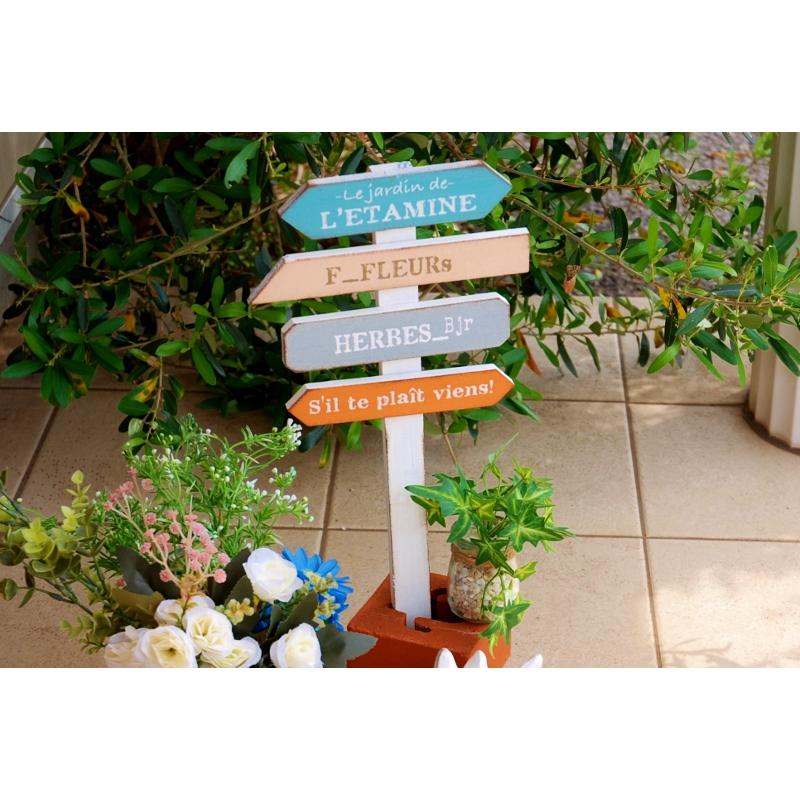 ガーデニング雑貨 ガーデンピック 友膳 サインピック 木製看板 エタミンピック BL レトロ 夏色 庭飾り 木製 ゆうぜん ガーデン雑貨 オブジェ ガーデニングピック : zakka ...