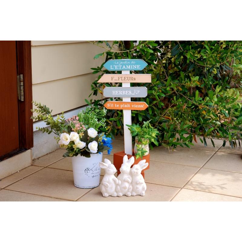 ガーデニング雑貨 ガーデンピック 友膳 サインピック 木製看板 エタミンピック BL レトロ 夏色 庭飾り 木製 ゆうぜん ガーデン雑貨 オブジェ ガーデニングピック : zakka ...