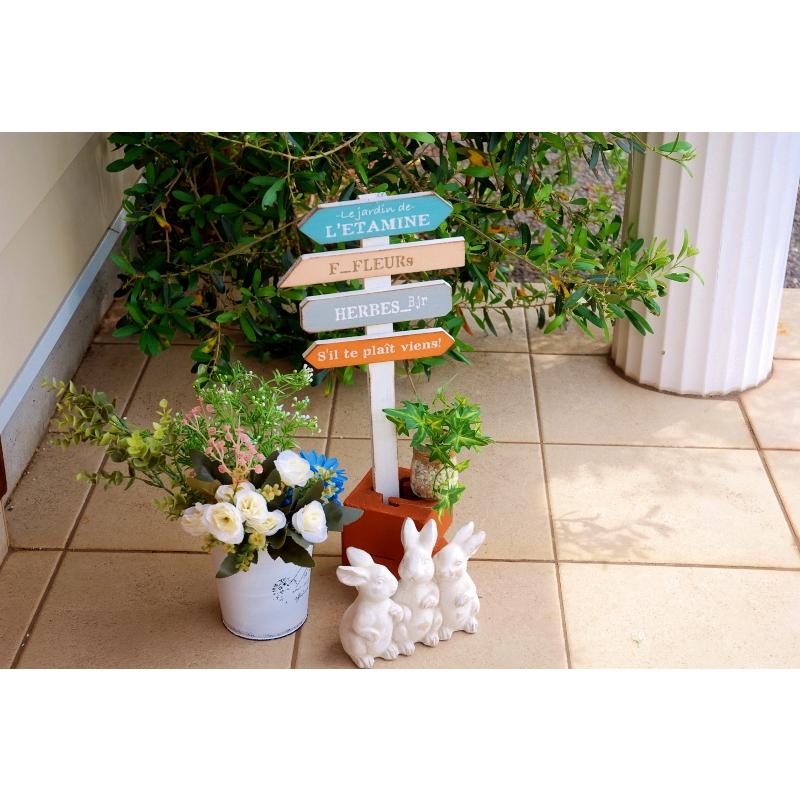 ガーデニング雑貨 ガーデンピック 友膳 サインピック 木製看板 エタミンピック BL レトロ 夏色 庭飾り 木製 ゆうぜん ガーデン雑貨 オブジェ ガーデニングピック : zakka ...