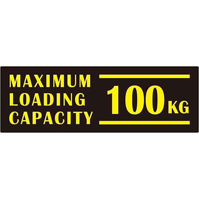 15x5cm Maximum Loading Capacity ブラックイエロー 最大積載量ステッカー 最大積載量シール 重量 最大積載量 ...