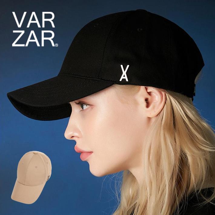 VARZAR バザール Stud logo over fit ball cap スタッドロゴ オーバーフィット ボール キャップ 帽子 ストリート 韓国 メンズ レディース ベージュ ブラック ...