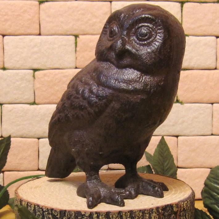 ふくろうの置物 鉄製 アイアン フクロウ 梟 オーナメント オブジェ ガーデニング 玄関先 陶器 縁起物 : 雑貨の森 Ki・Ra・Ra Yahoo!店 - 通販 - Yahoo!ショッピング