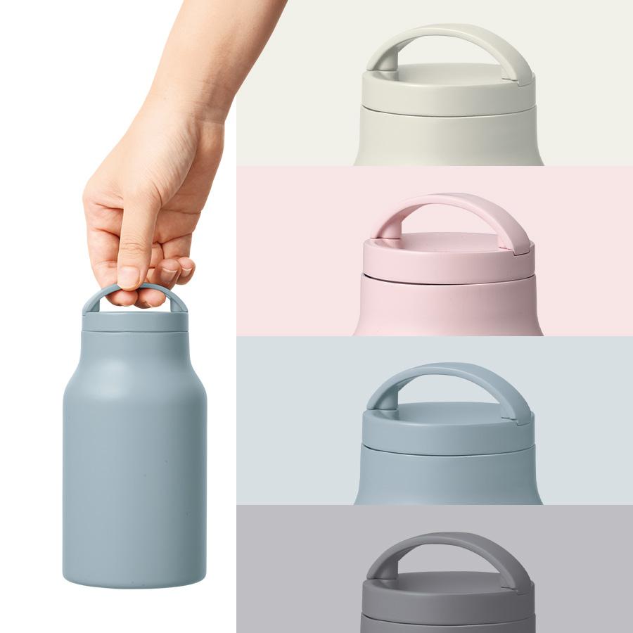 Handit ステンレスボトル持ち手付き 350ml | 真空二重構造 保温 保冷 サーモ 水筒 ボトル マイボトル サーモボトル 蓋付き プレゼント 父の日 母の日 : 雑貨ネットオンライン ...