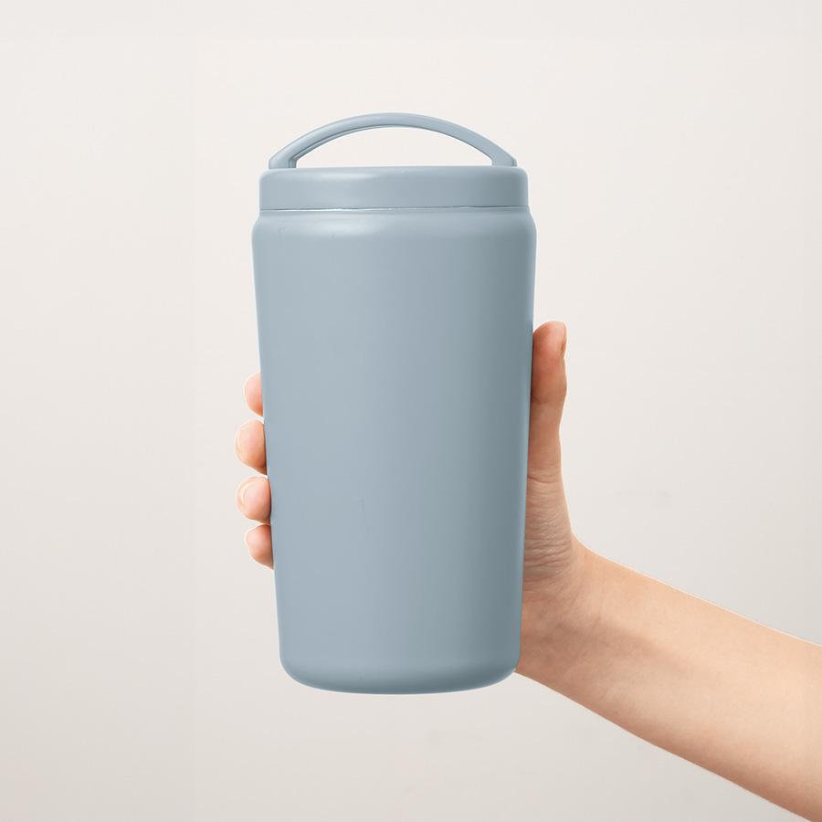 Handit ステンレスタンブラー持ち手付き 520ml | 真空二重構造 保温 保冷 サーモ 水筒 ボトル マイボトル サーモボトル 蓋付き プレゼント 父の日 母の日 : 雑貨ネット ...