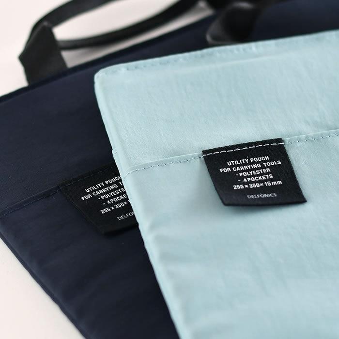 DELFONICS PCケース おしゃれ 13インチ 縦型 デルフォニックス インナーキャリング スタッド パソコンケース A4 軽量 4ポケット ハンドル付き PC タブレット : 雑貨 ...