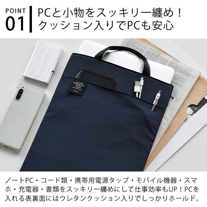 DELFONICS PCケース おしゃれ 13インチ 縦型 デルフォニックス インナーキャリング スタッド パソコンケース A4 軽量 4ポケット ハンドル付き PC タブレット : 雑貨 ...