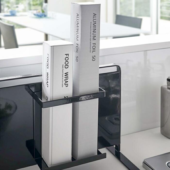 tower タワー マグネット ラップ ホルダー スチール 磁石 サランラップ ケース キッチン 収納 壁 冷蔵庫 おしゃれ 5144 5145 山崎実業 yamazaki : 雑貨ショップ ...