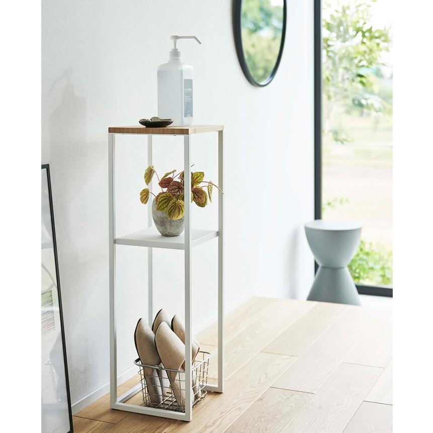 加湿器スタンド タワー シェルフ スリム ラック 棚 2段 加湿器 卓上 木 スチール 台 おしゃれ 北欧 プランターラック コンパクト 5983 5984 タワーシリーズ :186186 ...