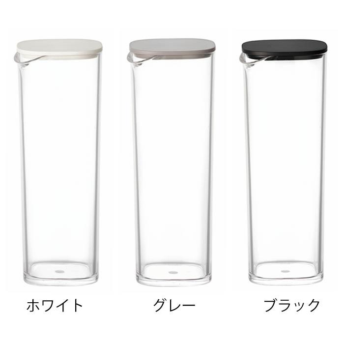 ピッチャー おしゃれ KINTO キントー OVA ウォーターカラフェ 1L 冷水筒 耐熱 冷水筒 1リットル 四角形 シンプル 麦茶ポット 食洗機対応 洗いやすい スリム :230344 ...