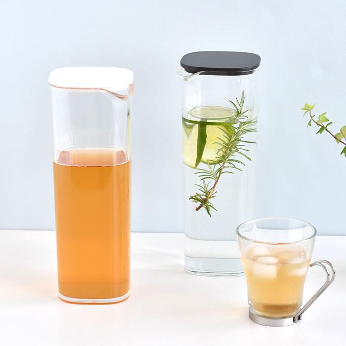 KINTO キントー OVA ウォーターカラフェ 1L 冷水筒 耐熱 ピッチャー 1リットル カラフェ シンプル 冷水ポット 麦茶ポット おしゃれ 縦置き 食洗機対応 スリム :230344 ...