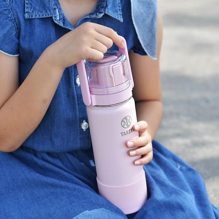 TAKEYA FLASK 水筒 子供 2way タケヤフラスク 520ml 子ども ステンレス コップ付き 直飲み GOCUP ゴーカップ 保冷専用 かわいい ハンドル付 TAKRYA キッズ ...