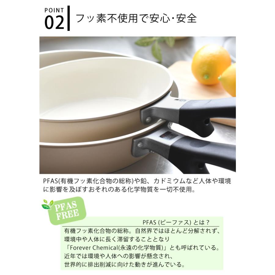 フライパン ih 20cm PFASフリー 京セラ セラミック アルミニウム ベージュ 安心 安全 セラミック加工 焦げ付きにくい おしゃれ : 雑貨ショップドットコム - 通販 ...