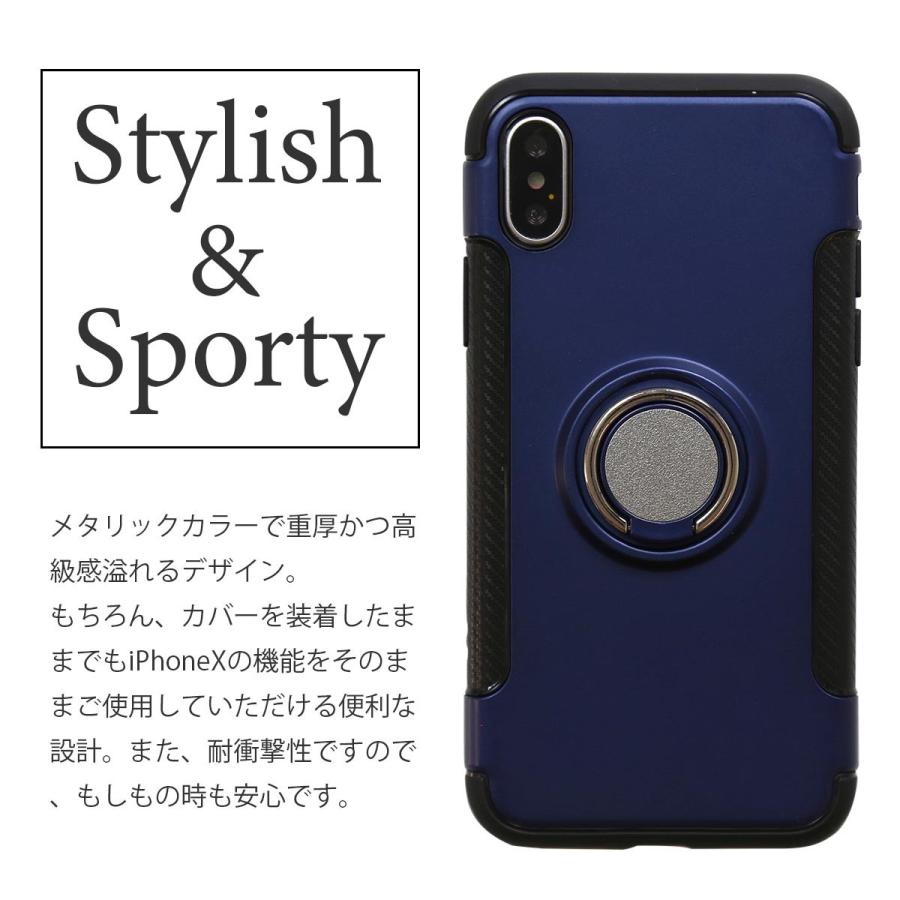 iPhoneX リング付き耐衝撃ケース :ipx-ring-case:何でも揃う総合雑貨T-SELECT - 通販 - Yahoo!ショッピング