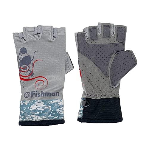 FISHMAN(フィッシュマン) GB-201804 夏用5フィンガーレスグローブ グレー XL : 雑貨Victor - 通販 ...
