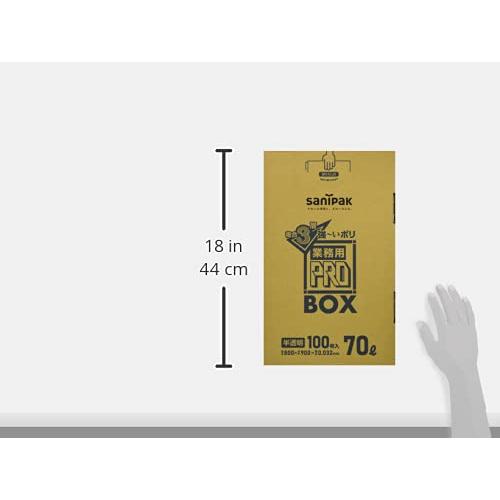 日本サニパック(Sanipak) ゴミ袋 ポリ袋 複合3層 業務用 箱入り 半透明 70L 100枚入 ごみ袋 PA73 : 雑貨Victor - 通販 - Yahoo!ショッピング