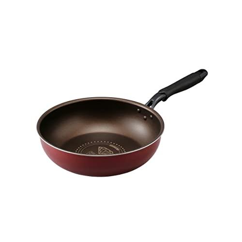 アイリスオーヤマ ガス火専用 フライパン 28cm深型 ダイヤモンドコート ダークレッド KITCHEN CHEF DGS-W28 : 雑貨 ...