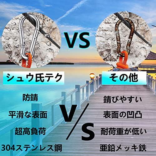 304ステンレス鋼カラビナ 強力ステンレス スプリングフックSUS304 カラビナ 落下防止 転倒防止 ロック式 (m6 24) : 雑貨Victor - 通販 - Yahoo!ショッピング