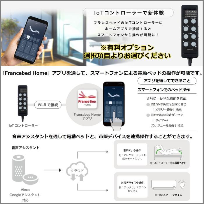フランスベッド 電動ベッド ポメロ02C RX-STD-EX付きセット セミダブル 【送料・開梱組立設置無料】リクライニング モダンベッドフレーム 脚付きベッド : ベッド・マットレス専門店 ...