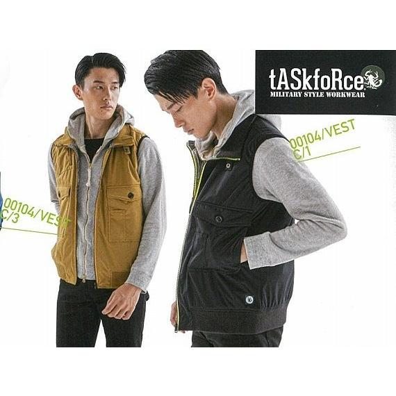 【期間限定セール10/15まで】 タスクフォース 中綿ベスト 00104 (00104) tASkfoRce DAIRIKI ダイリキ 【作業服・作業着・秋冬用】 大川被服 : 蔵王 - 通販 ...