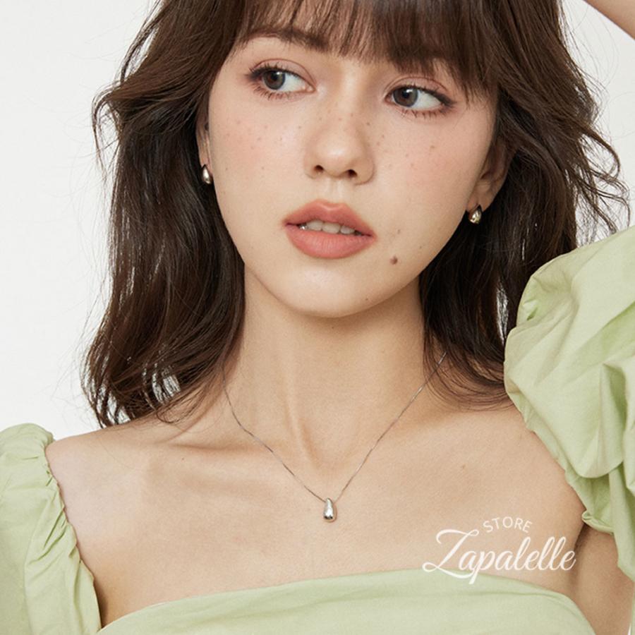 ネックレス ティアドロップ 18KGP シルバー ドロップ ペンダント 涙型 ウォータードロップ シンプル つけっぱなし レディース 誕生日 プレゼント : 41130-necklace-gs ...