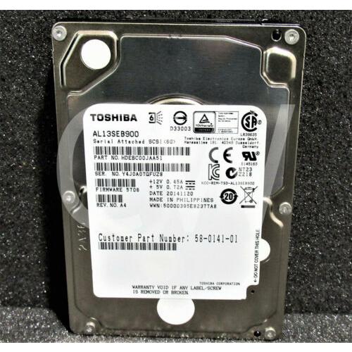 AL13SEB900東芝エンタープライズ900GB 10K RPM 6GB / S 2.5 "" "SAS HDDハードドライブ ...