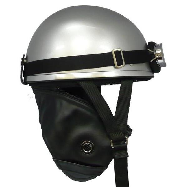 ザワキタ ZK-200 装飾ゴーグル付きビンテージ（シルバー）着脱式耳当て SG公認 125cc以下対応 盗難防止金属ホルダー 新基準強化 ...