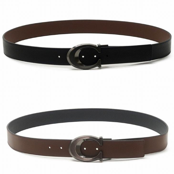 COACH コーチ ベルト メンズ レザー ブラック 黒 ロゴ 91305QBLVW : 贅沢屋 - 通販 - Yahoo!ショッピング