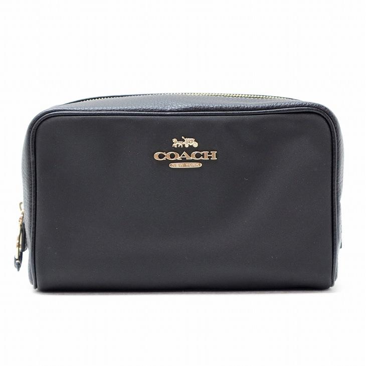COACH コーチ ポーチ クラッチバッグ レザー ブラック 黒 C9956IMBLK : 贅沢屋 - 通販 - Yahoo!ショッピング