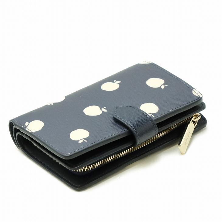 ケイトスペード KateSpade 財布 二つ折り財布 レザー リンゴ アップル フルーツ K8304-960 : k8304-960 ...