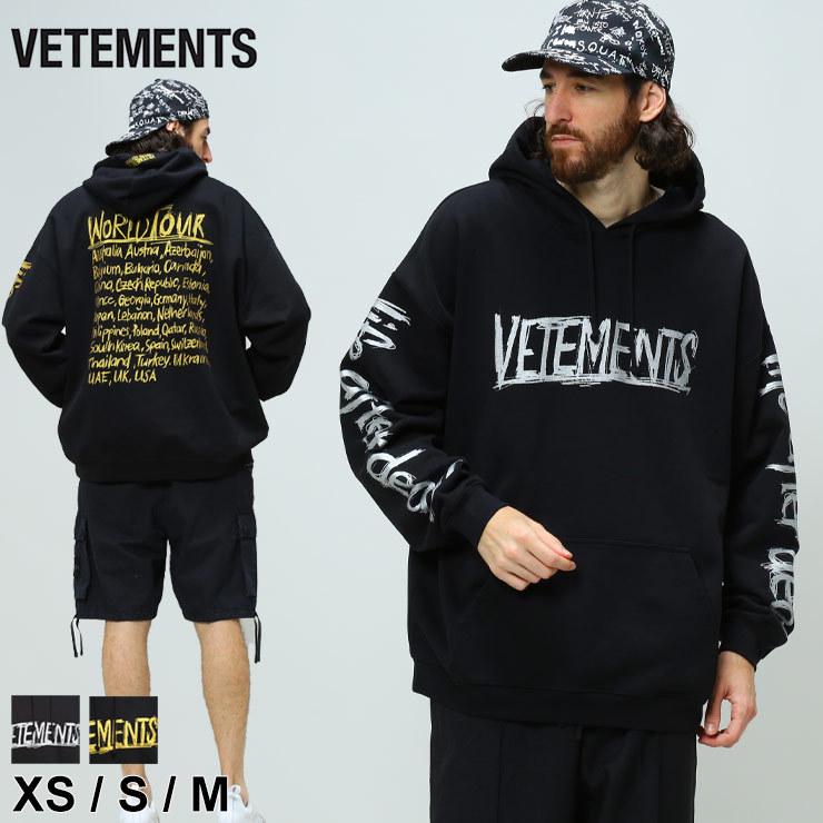 VETEMENTS ヴェトモン パーカー メンズ ブランド ロゴ プリント VETEMENTS ヴェトモン パーカー メンズ ブランド ロゴ プリント