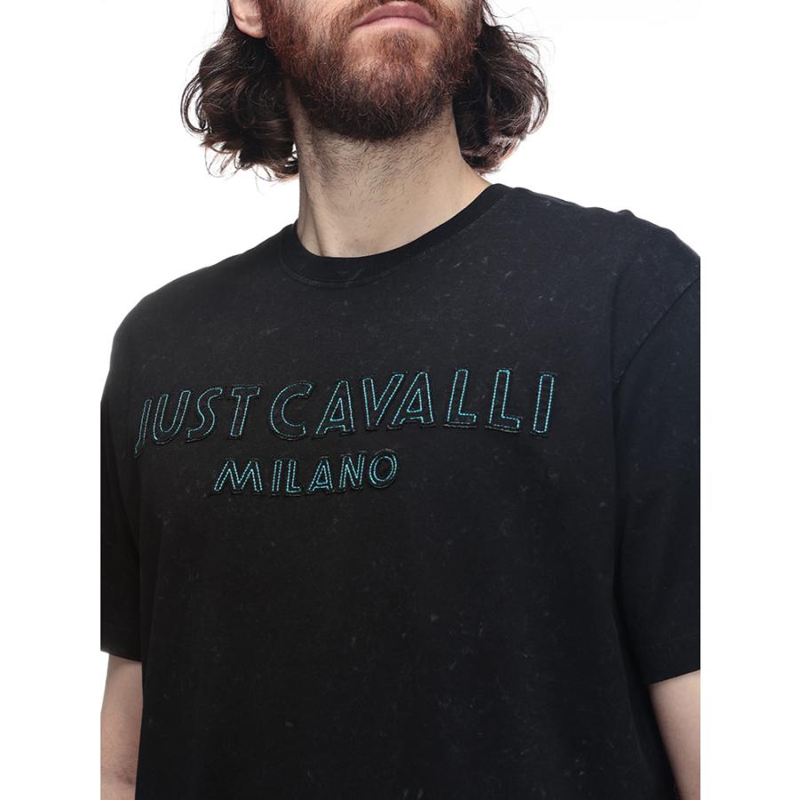 Just cavalli (ジャスト カヴァリ) ロゴステッチ クルーネック 半袖 Tシャツ JC78OAHA03 : ゼンオンライン - 通販 - Yahoo!ショッピング