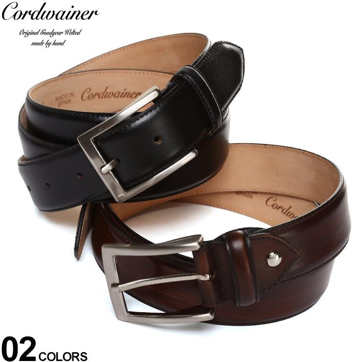 Cordwainer コードウェイナー ベルト メンズ ブランド ビジネス フォーマル レザー カット可能 調節可能 大きいサイズあり ...