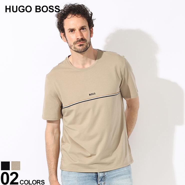 HUGO BOSS (ヒューゴボス) HOMEWEAR UNIQUEロゴ クルーネック 半袖 Tシャツ HB50515395 : ゼン ...