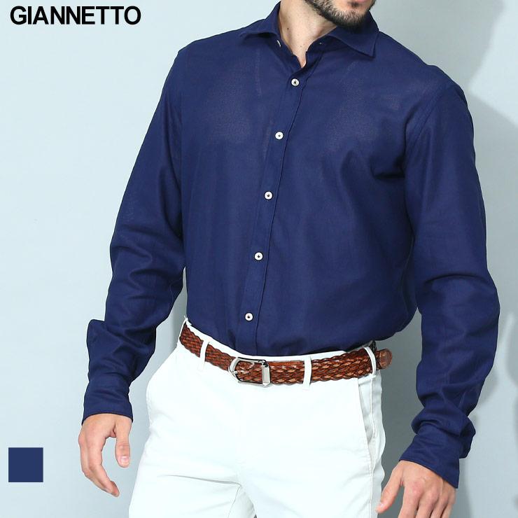 GIANNETTO ジャンネット シャツ 長袖シャツ メンズ 鹿の子 無地 ブランド トップス 綿100％ コットン 大きいサイズあり GT31171 : ゼンオンライン - 通販 ...