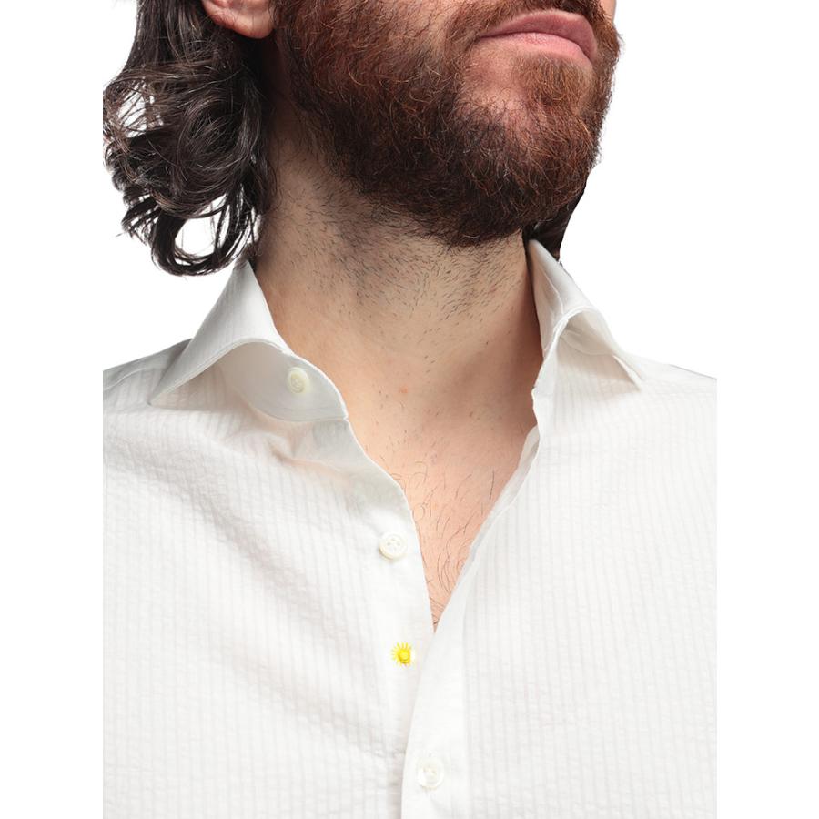 GIANNETTO (ジャンネット) シアサッカー ホリゾンタルカラー 長袖 シャツ GT51276A7040L : ゼンオンライン - 通販 - Yahoo!ショッピング