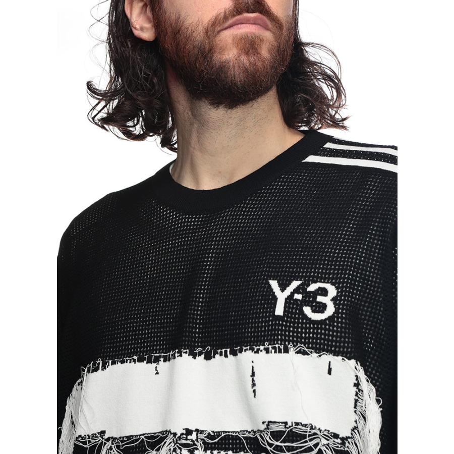 Y-3 ワイスリー スリーストライプ クルーネック ニット GFX KNIT CREW Y3JN4873 : ゼンオンライン - 通販 - Yahoo!ショッピング