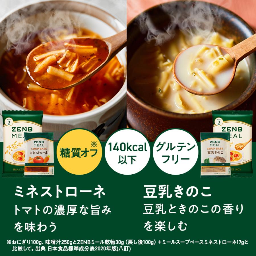ZENB 糖質オフの豆スープセット ( ゼンブ ミール 6食 ＋ミネストローネ 4食＋豆乳きのこスープ 2食 ) :melpp026-S006MX0S:ZENB Yahoo!ショッピング店 ...