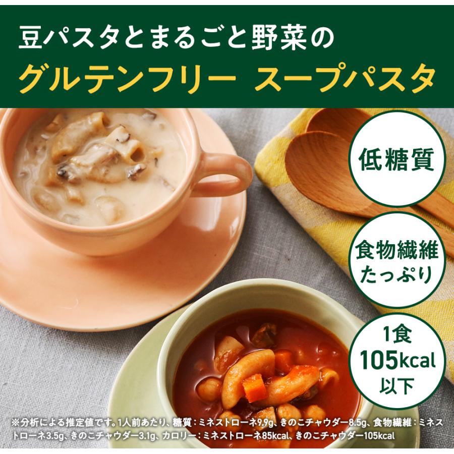 ZENB ゼンブ スープパスタ 2種10食 ( ミネストローネ 5食 + きのこチャウダー 5食 ) 送料無料 ｜ 低糖質 グルテンフリー プラントベース 乳製品不使用 : vcspp050 ...