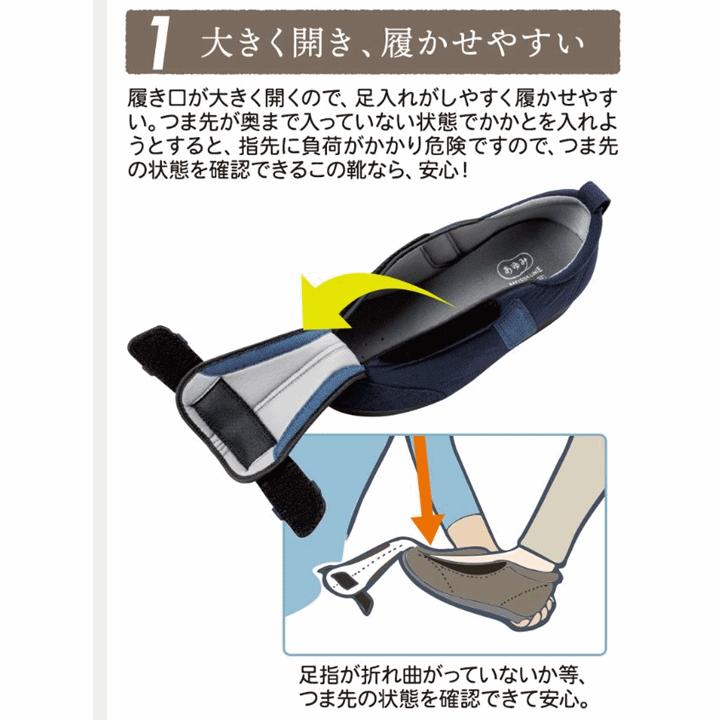 【平日15時まで即日出荷】つま先ひろびろサポート 5E(7057)【院内シューズ 室内 履き 施設 高齢者用 部屋履き あゆみ 徳武産業】 : 前後前ショップ ヤフー店 - 通販 ...