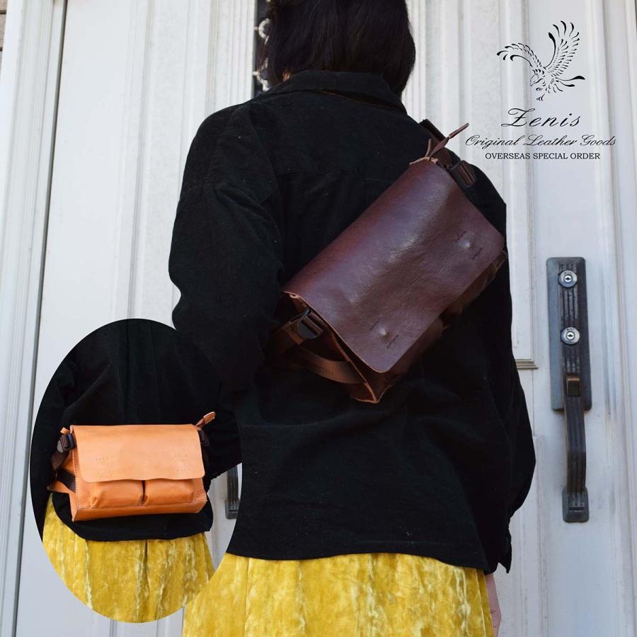 PEAKS PEAK ウエストバック レディース 本革 レザー メンズ ボディーバッグ ヒップバッグ 2WAYバック Zenis ゼニス P-0109【送料無料】 : Zenis ...