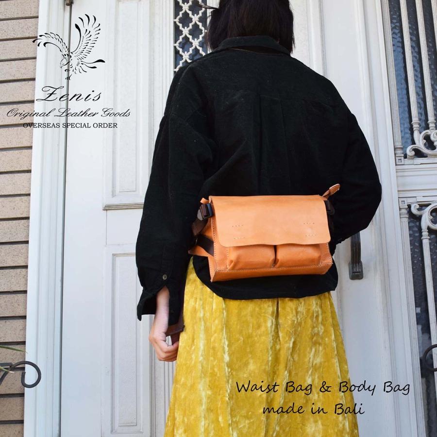 PEAKS PEAK ウエストバック レディース 本革 レザー メンズ ボディーバッグ ヒップバッグ 2WAYバック Zenis ゼニス P-0109【送料無料】 : Zenis ...