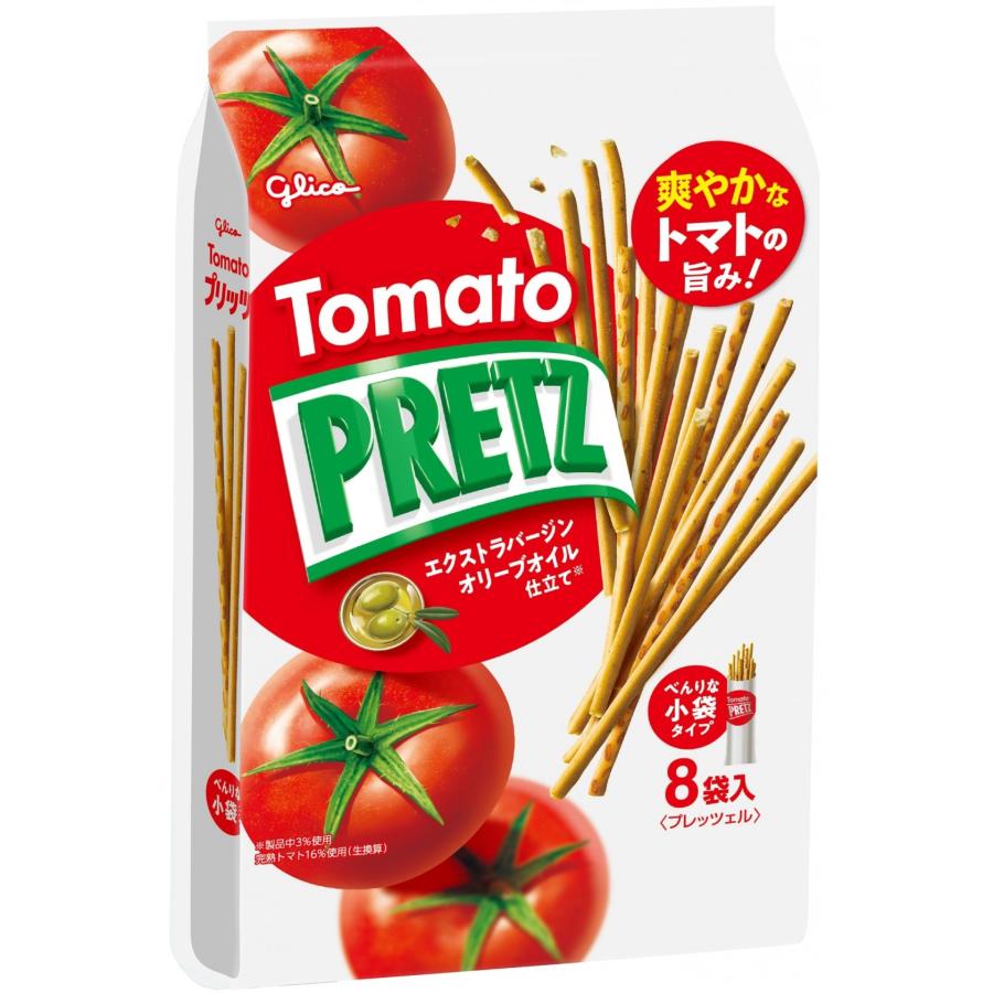 PRETZ プリッツ熟トマト 8袋入 1袋 江崎グリコ（株） : 善野菓子店 Yahoo!ショップ - 通販 - Yahoo!ショッピング