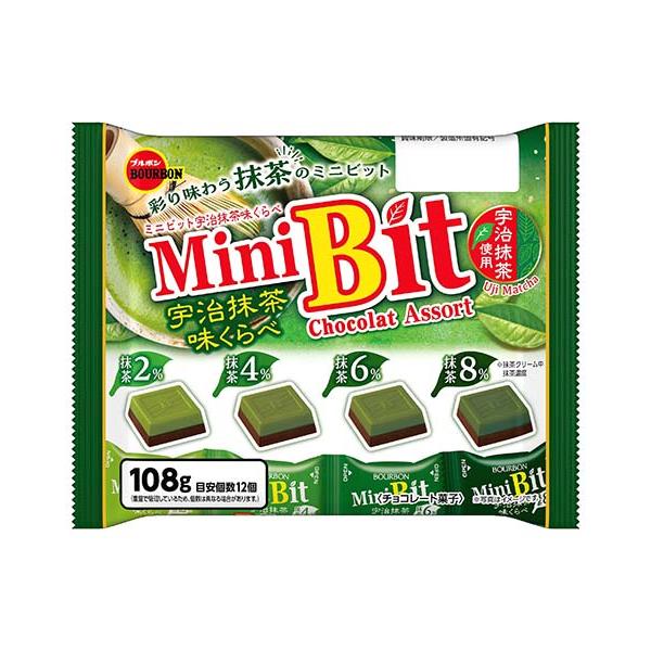 ブルボン ミニビット宇治抹茶味くらべ 108g入 1袋 （株）ブルボン : 善野菓子店 Yahoo!ショップ - 通販 - Yahoo!ショッピング