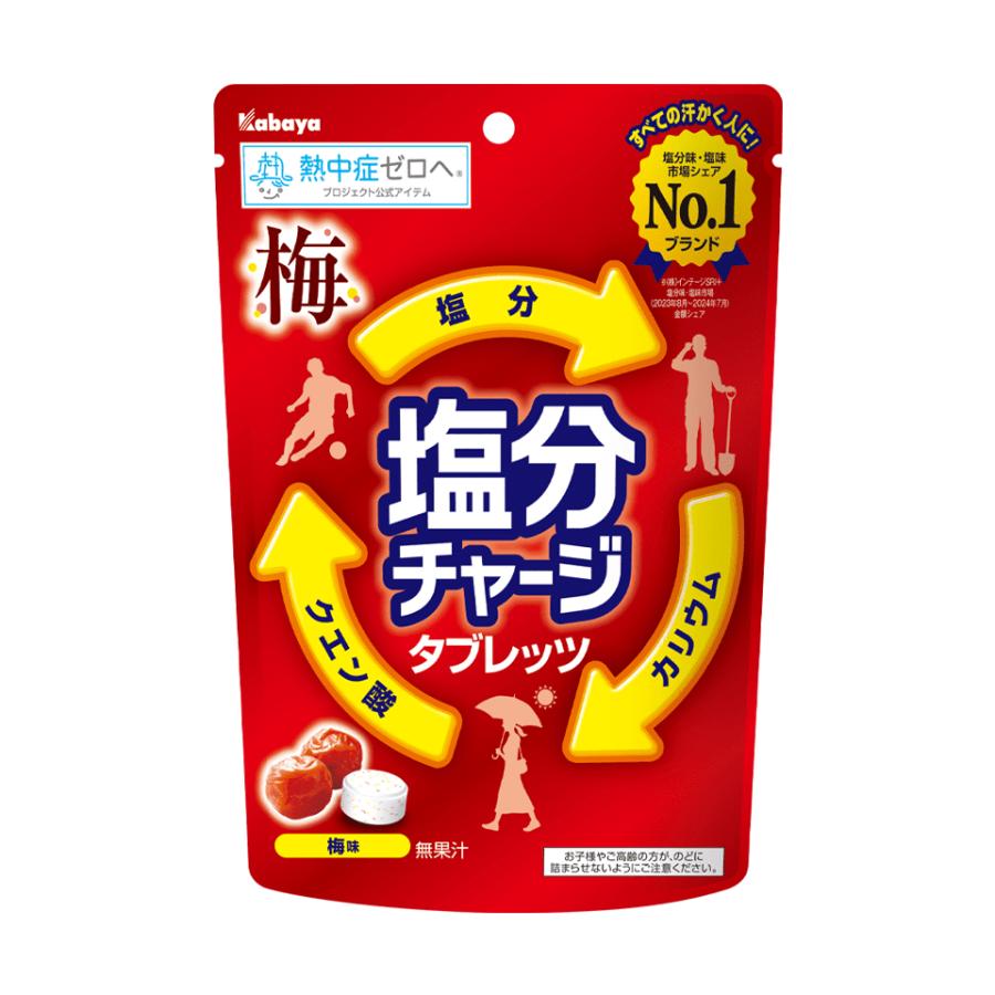 Kabaya 塩分チャージタブレッツ＜梅味＞ 81g入 1袋 カバヤ食品（株）【96袋まで1個口送料でお届けが可能です】 : 善野菓子店 Yahoo!ショップ - 通販 - Yahoo!ショッピング