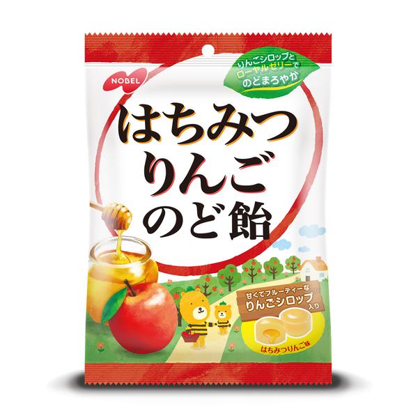 NOBEL はちみつりんごのど飴 110g入 1袋 ノーベル製菓（株） : 善野菓子店 Yahoo!ショップ - 通販 - Yahoo!ショッピング